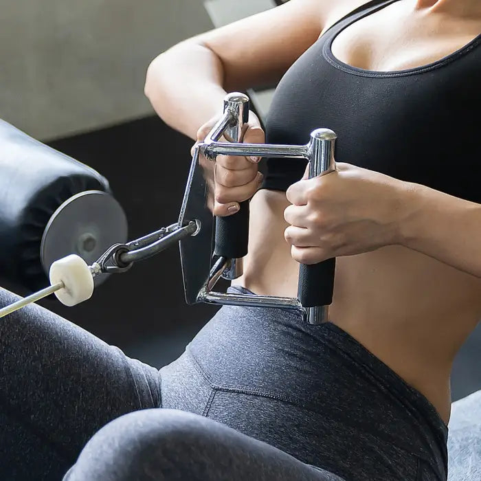 Rubber-coated Close-grip Triangle Attachment — Fitness At Home