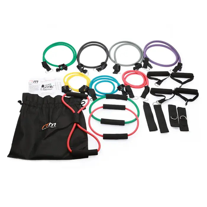 19-piece Resistance Exercise Bands Set — Fitness At Home