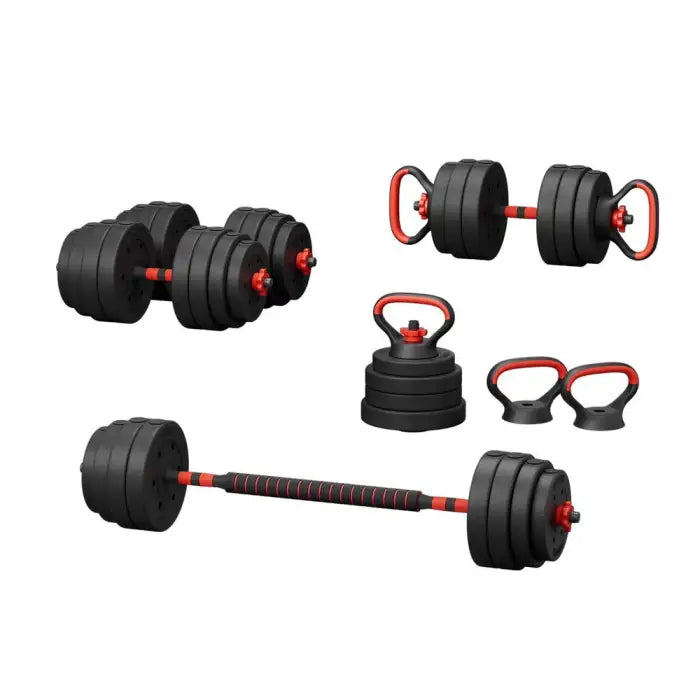 Everfit 40kg 7-in-1 Adjustable Weightlifting Set — Fitness At Home